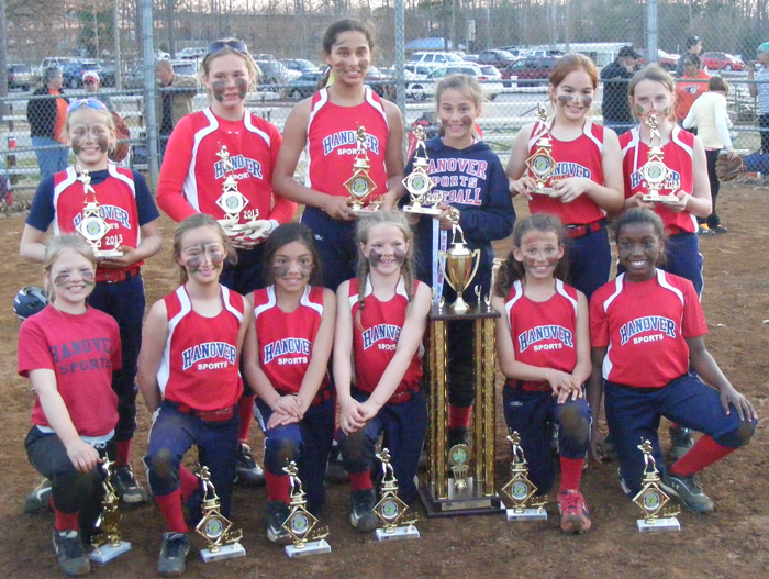 10U Hanover Sports softball wins title