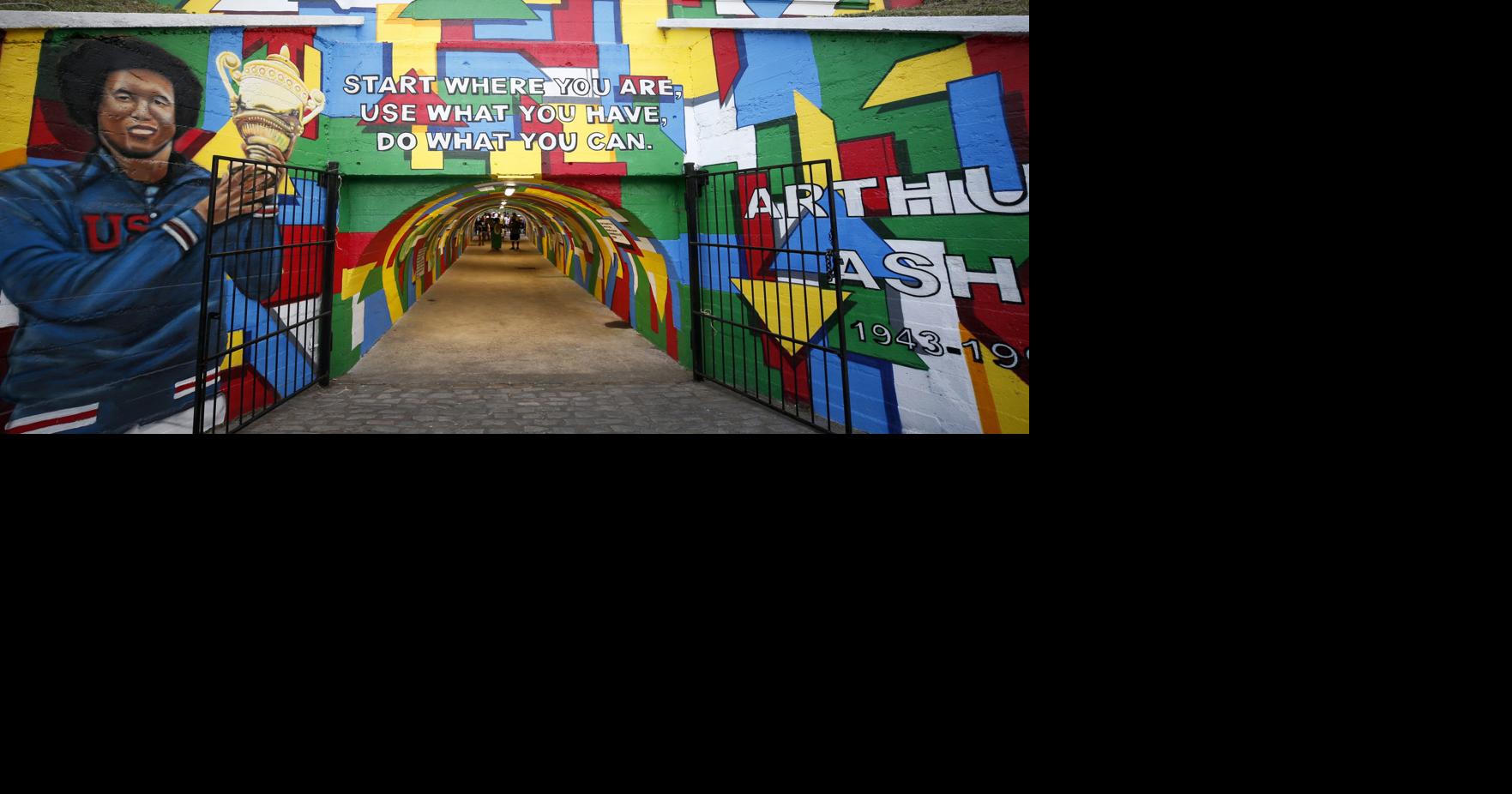 New Arthur Ashe mural reminds Battery Park neighborhood of its history