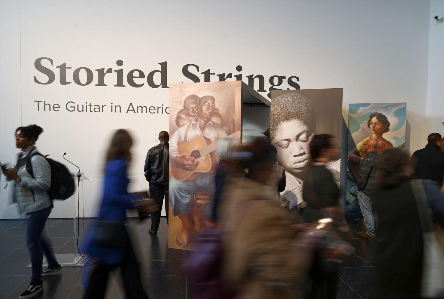 PHOTOS: "Storied Strings: The Guitar in American Art" exhibition at VMFA
