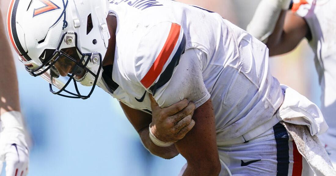 Virginia quarterback Tony Muskett is 'day-to-day' with shoulder injury
