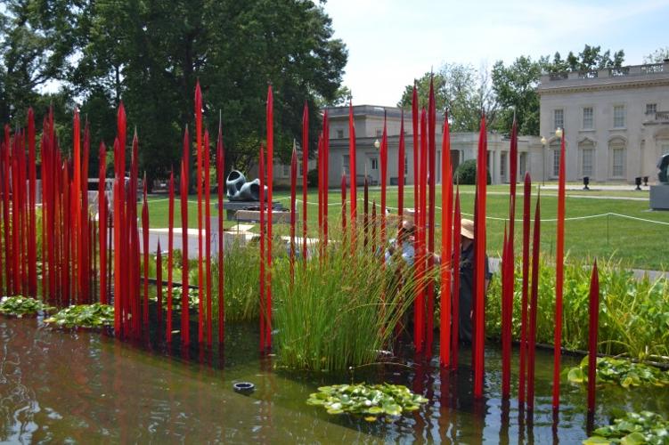 Chihuly's "Red Reeds" at the VMFA Sculpture Garden