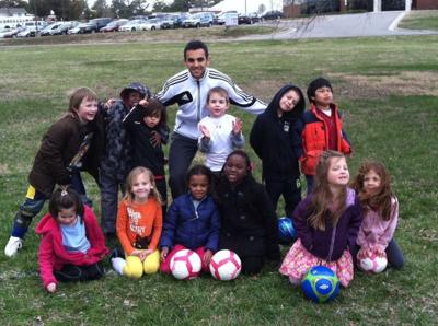 Richmond Kickers player visits Goochland Family YMCA