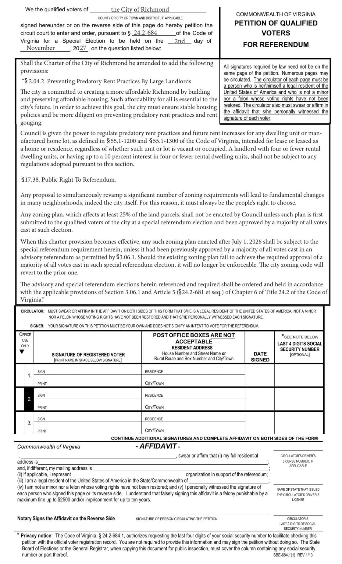 Goldman petition