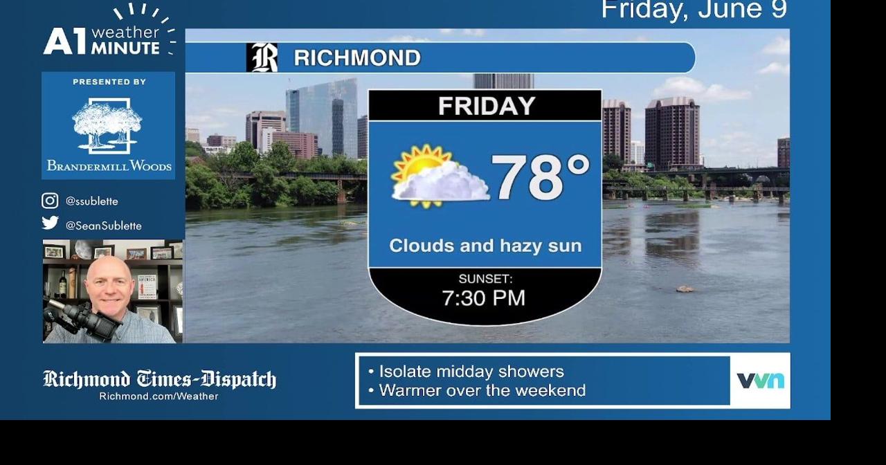 Friday morning Richmond weather video: Hazy and cool. Slow air quality ...