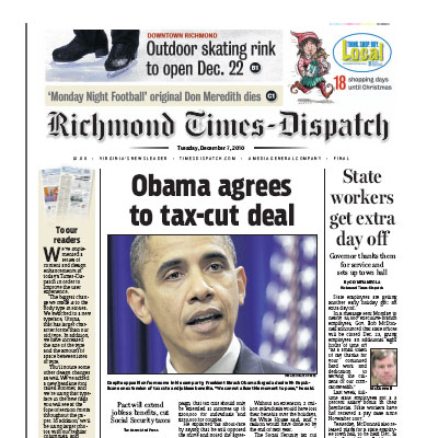 Changes in today's Times-Dispatch