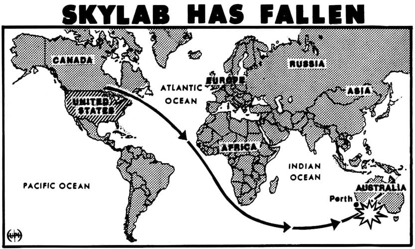 From the archives: 40 years ago, Skylab fell to pieces ... and Richmond ...