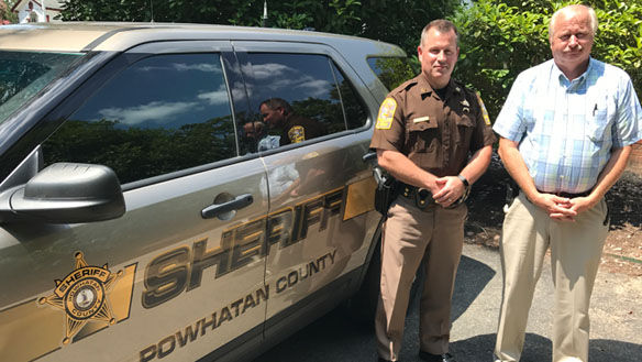 Deputies discuss the details of police work