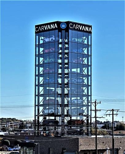 Carvana opens 12-story vehicle-dispensing vending tower in Richmond