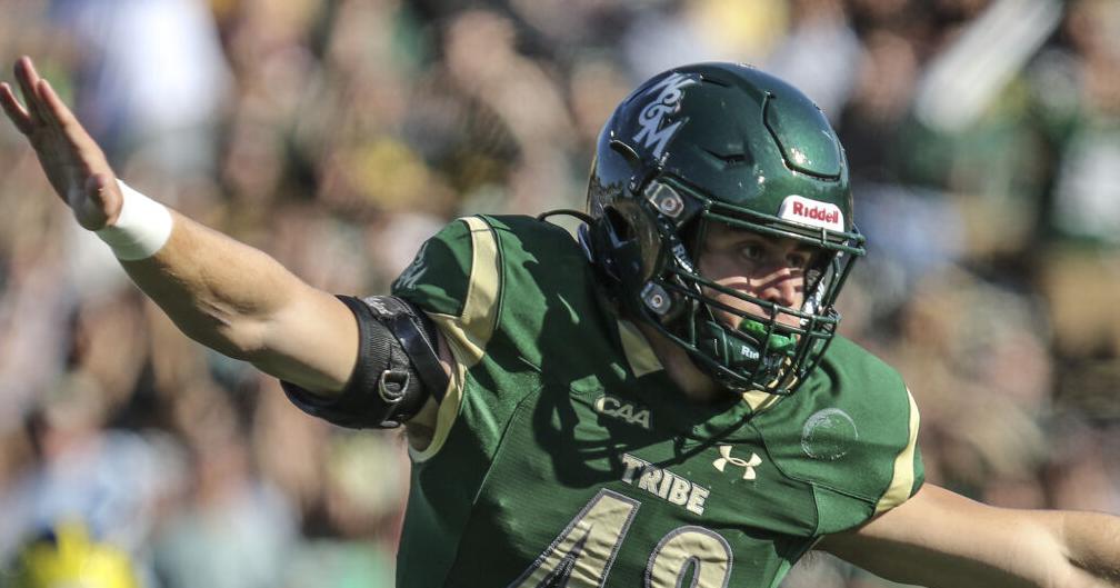 W&M linebacker Brayden Staib (Midlothian) rose with a role model ...