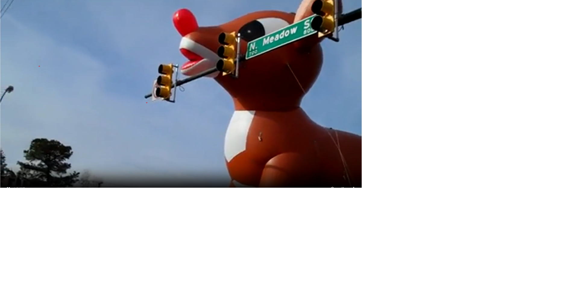 13 years ago, Rudolph balloon bursts during Richmond parade