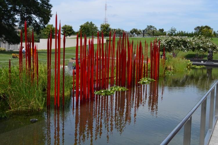 Chihuly's "Red Reeds" at the VMFA Sculpture Garden