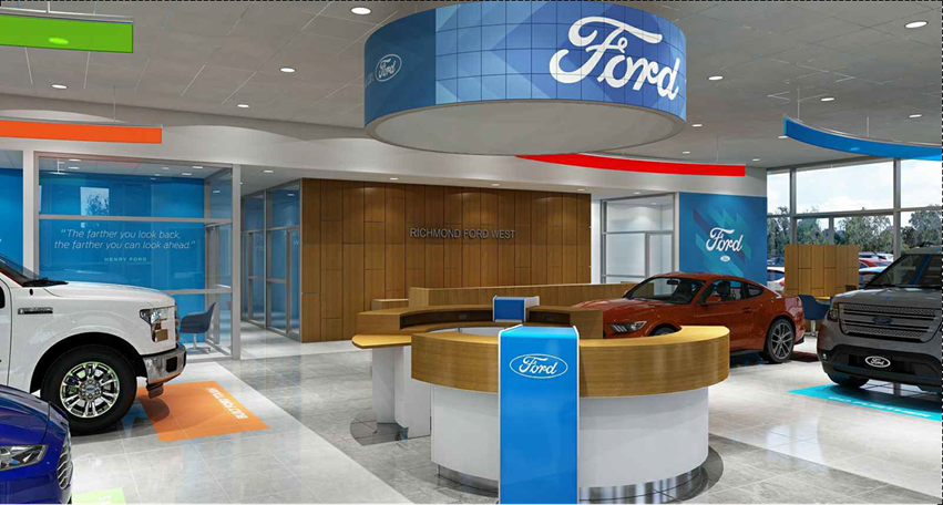 Richmond Ford West being remodeled