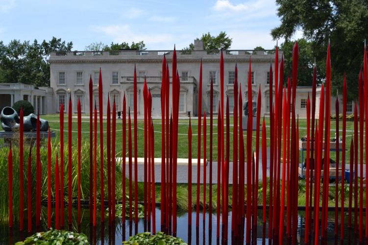 Chihuly's "Red Reeds" at the VMFA Sculpture Garden