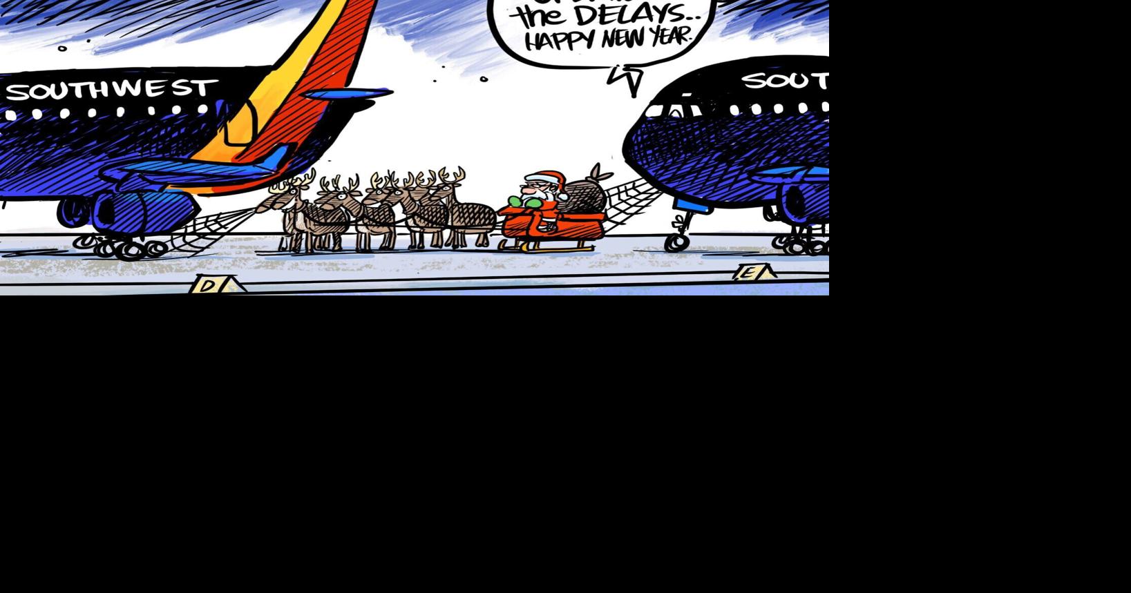 Even Santa is still waiting for his flight, in Marshall Ramsey's latest ...