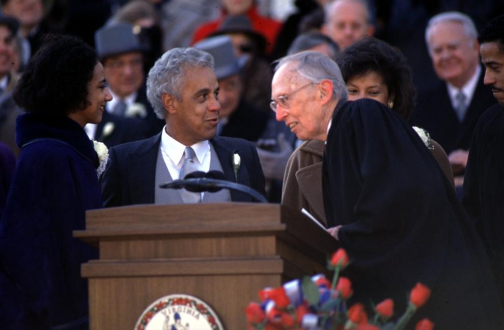From the archives: In 1990, L. Douglas Wilder was inaugurated as ...