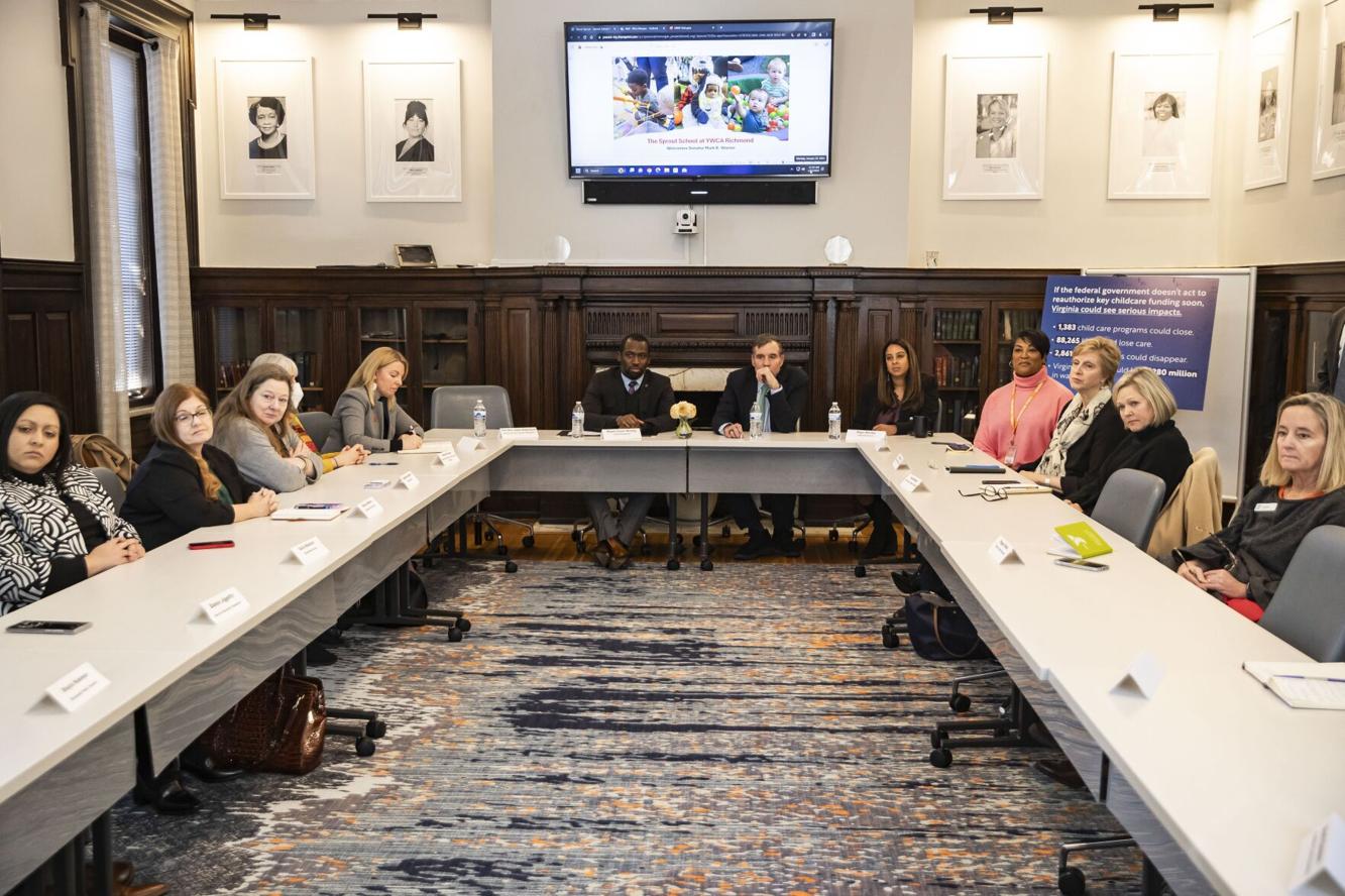 Warner, Stoney talk childcare priorities with community