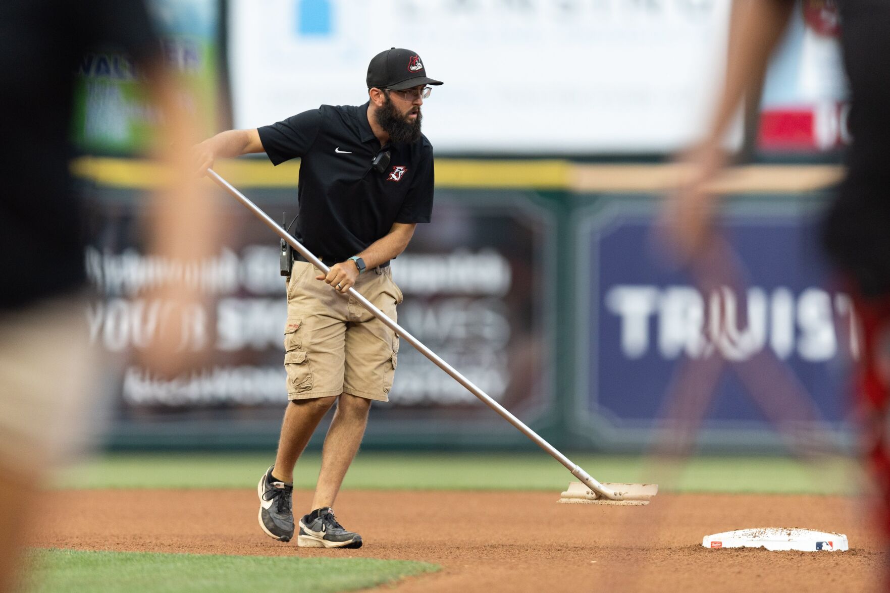 CarMax Park growing on James Petrella, Squirrels' field man
