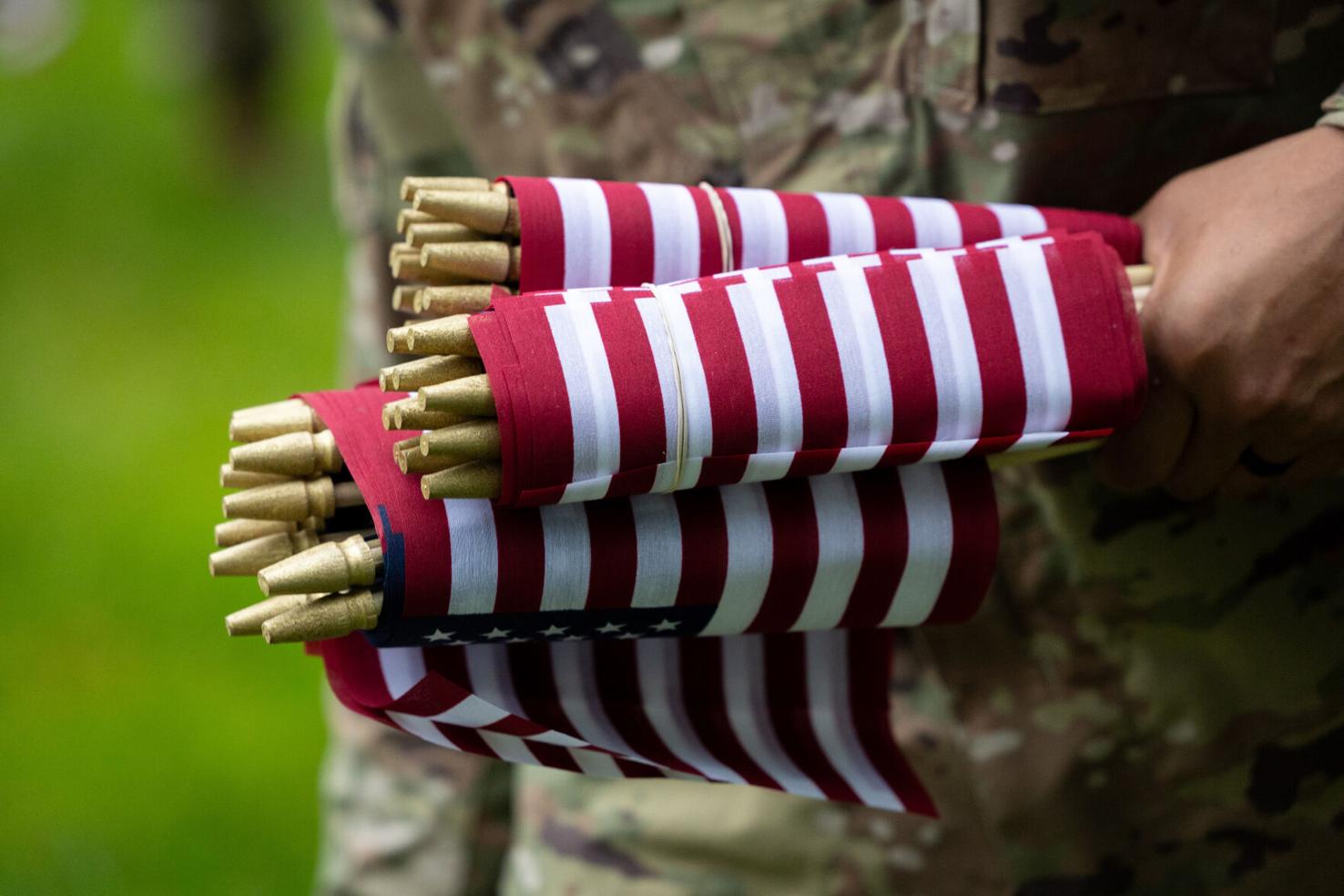 'Flags in' at Arlington National Cemetery for Memorial Day