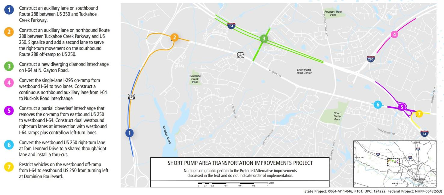 VDOT plans major road changes in Short Pump area