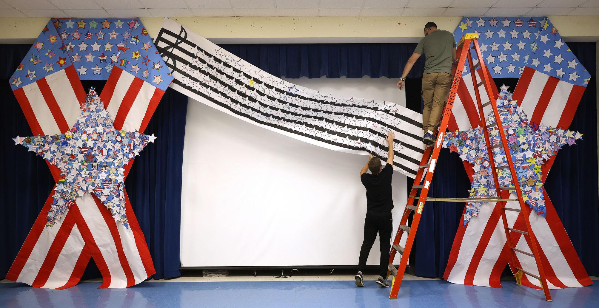 PHOTOS: Robious Elementary School's Veterans Day mural