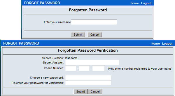 Manage Your Account Online: Forgotten Password