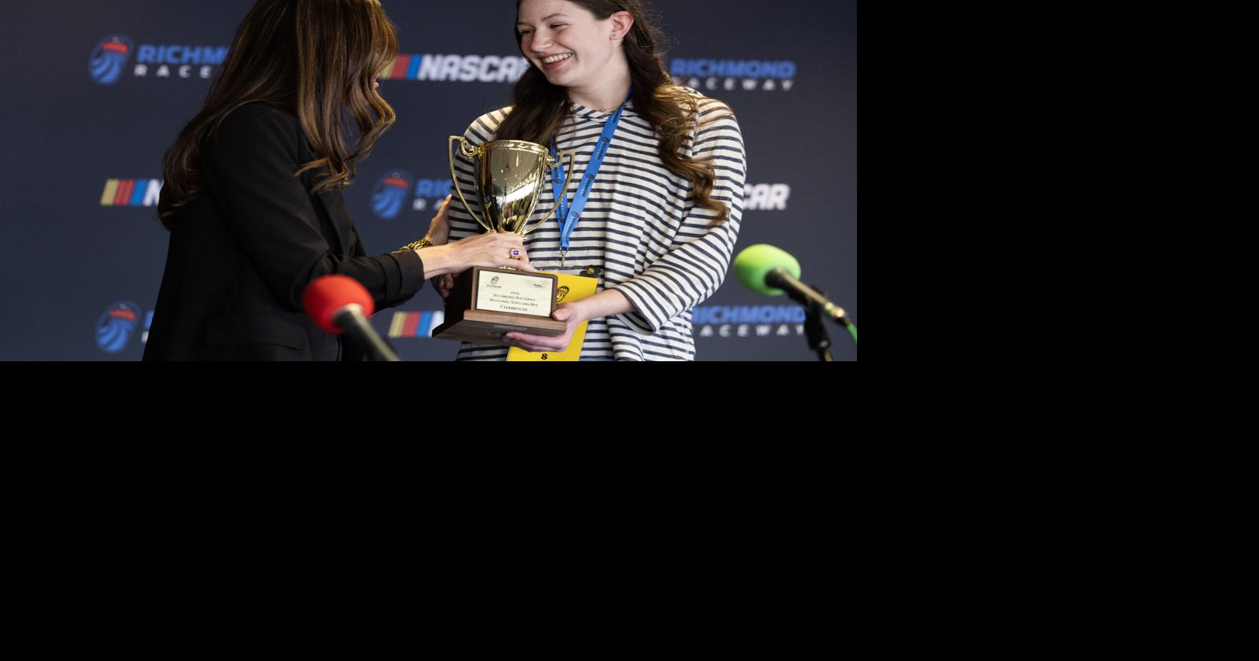 Chesterfield student wins spelling bee at Richmond Raceway