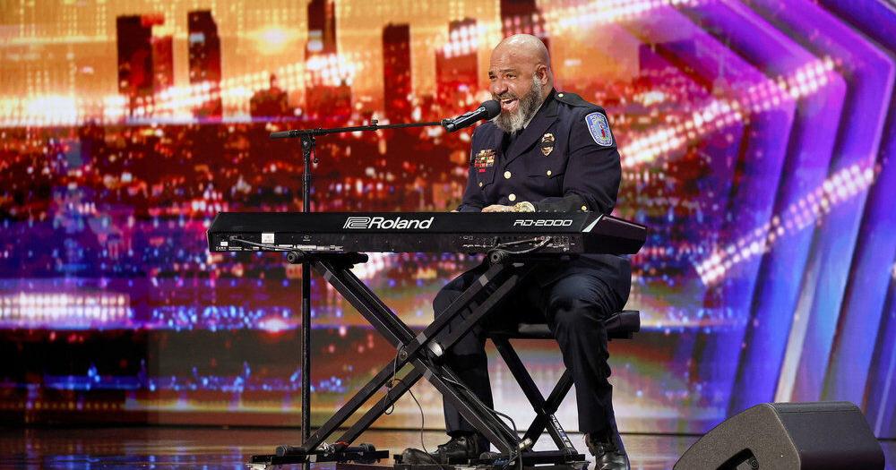 Richmond police officer Mervin Mayo 'America's Got Talent'