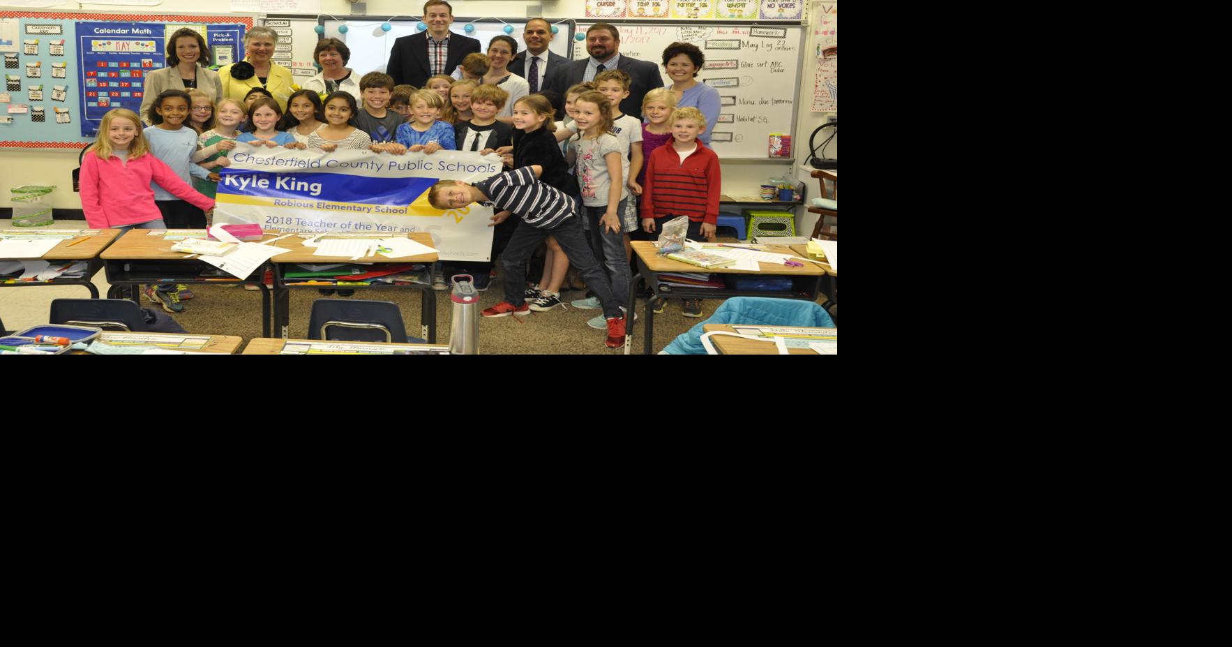 Librarian at Robious Elementary named Chesterfield's teacher of the year