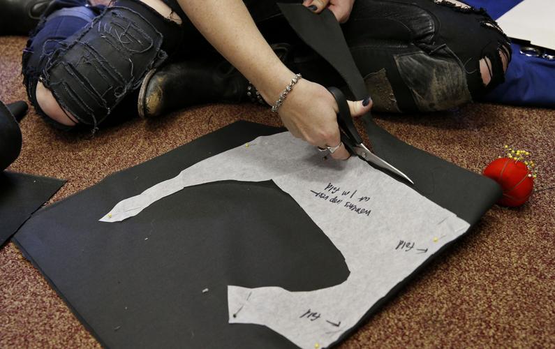 Seamstress Kim 'Kylla' Dylla creates custom designs for rock stars