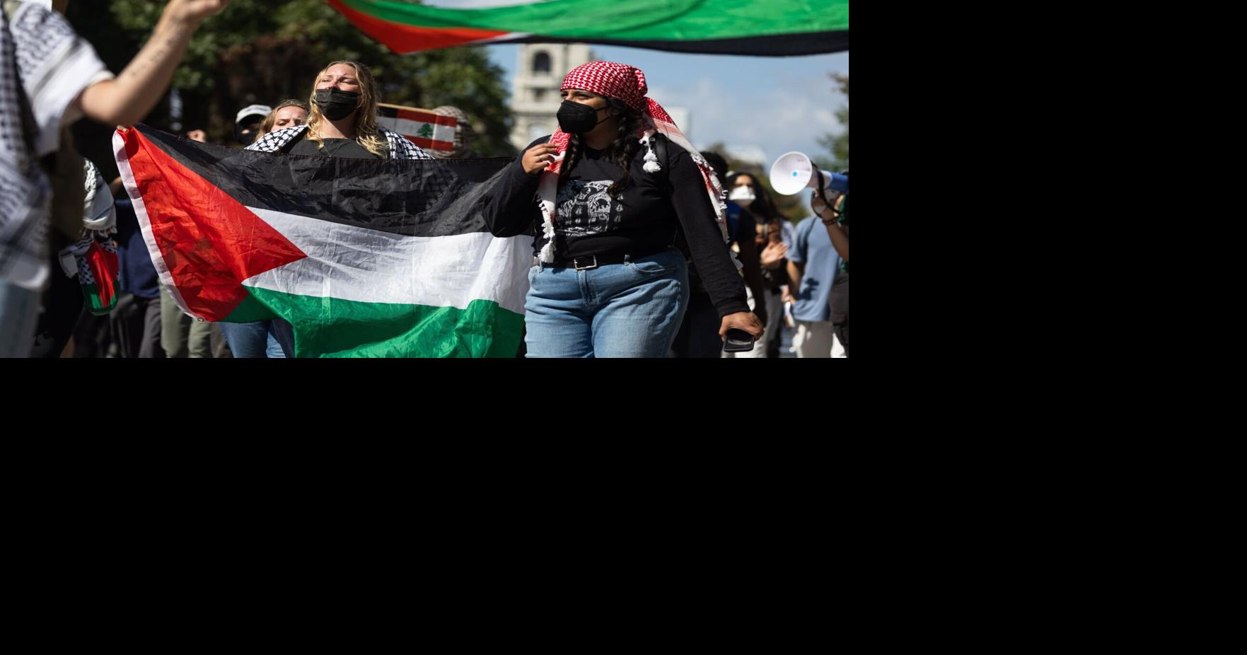 VCU students march in protest after one year of war in Gaza