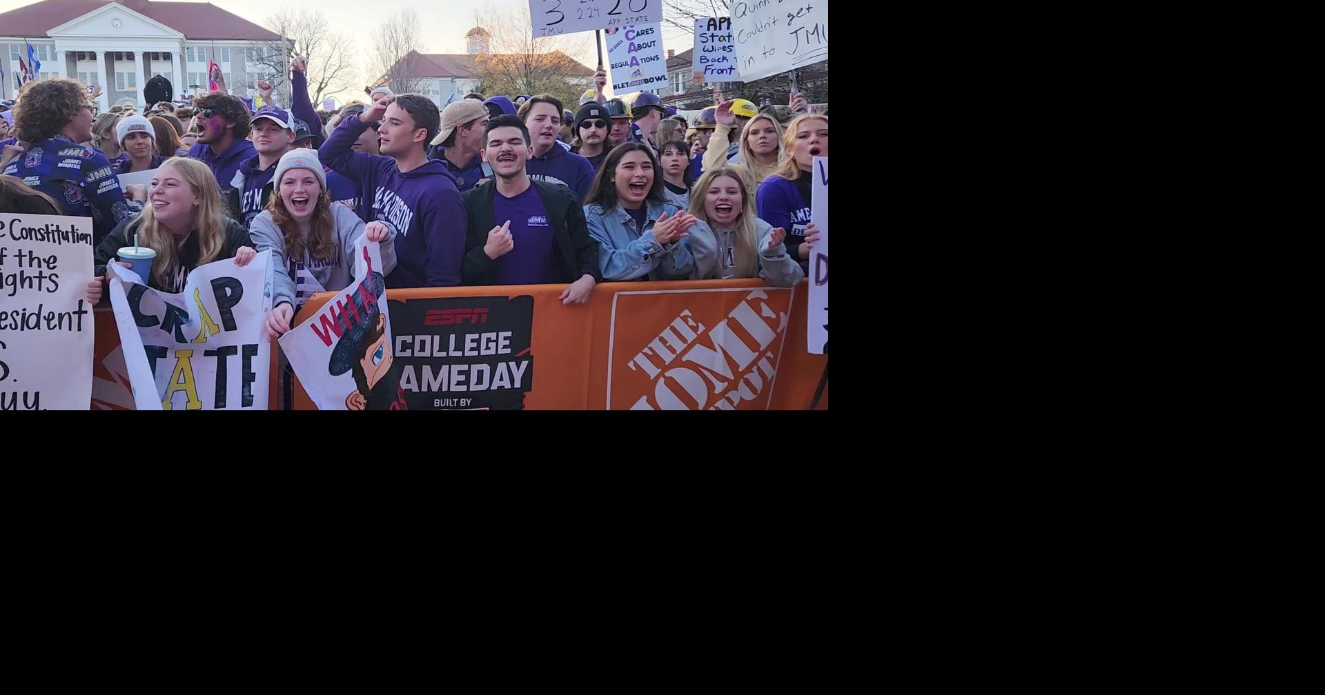 JMU fans show up at 'College GameDay'