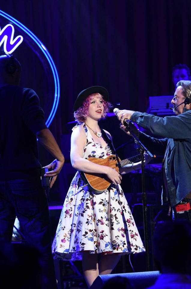 Joey Cook, blue haired-accordion player on “American Idol,” has ...