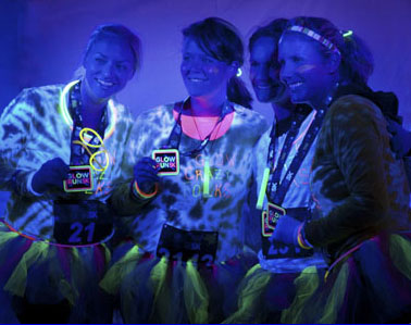 GLOW Run 5k at RIR Saturday Night