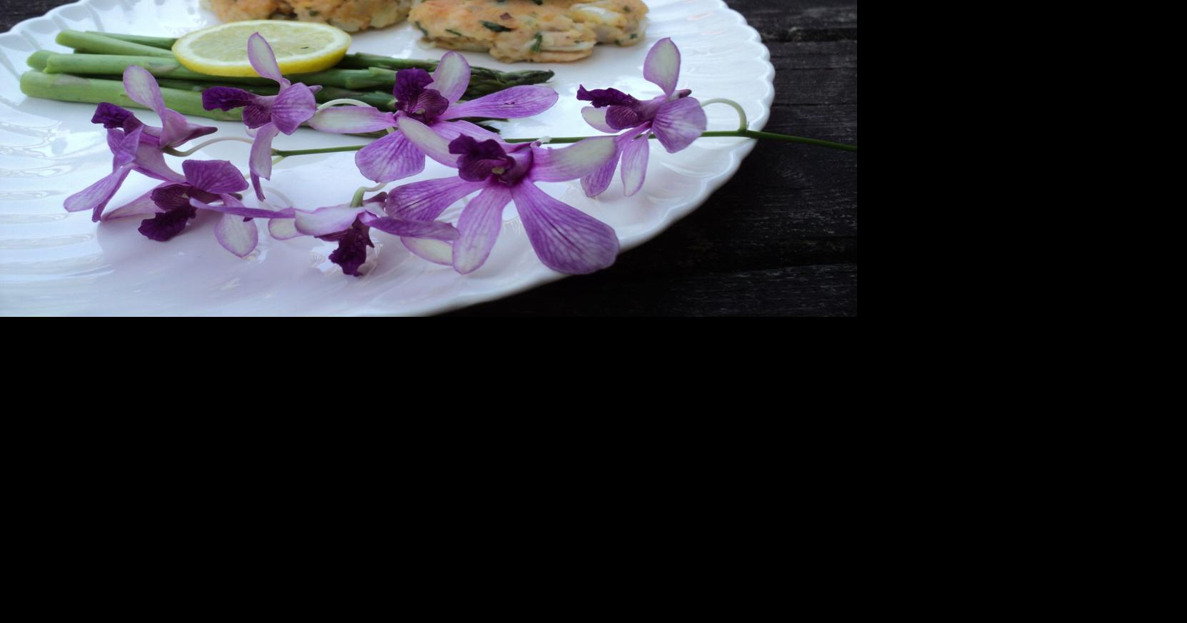 Orchids: Using orchids as a garnish for food