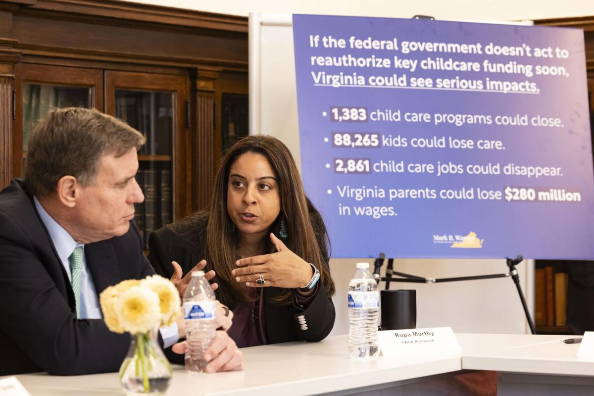 Warner, Stoney talk childcare priorities with community