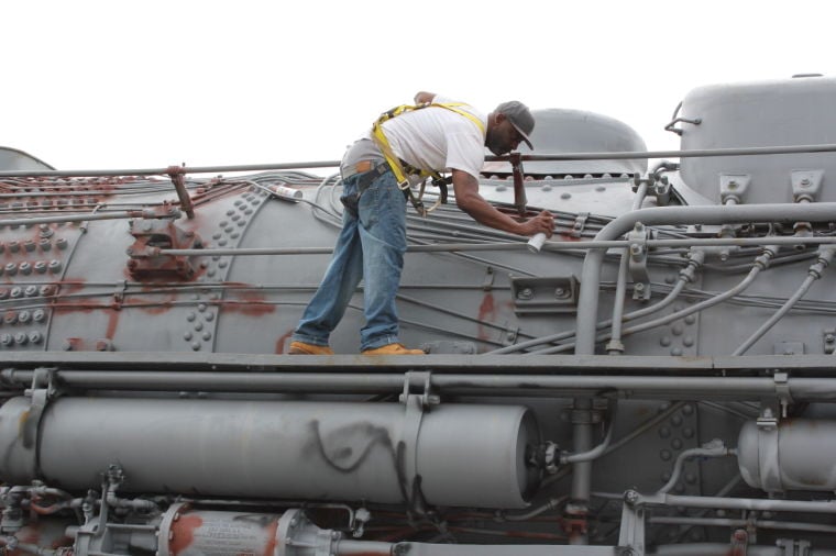 PHOTOS: Restoration of Locomotive at Science Museum of Virginia