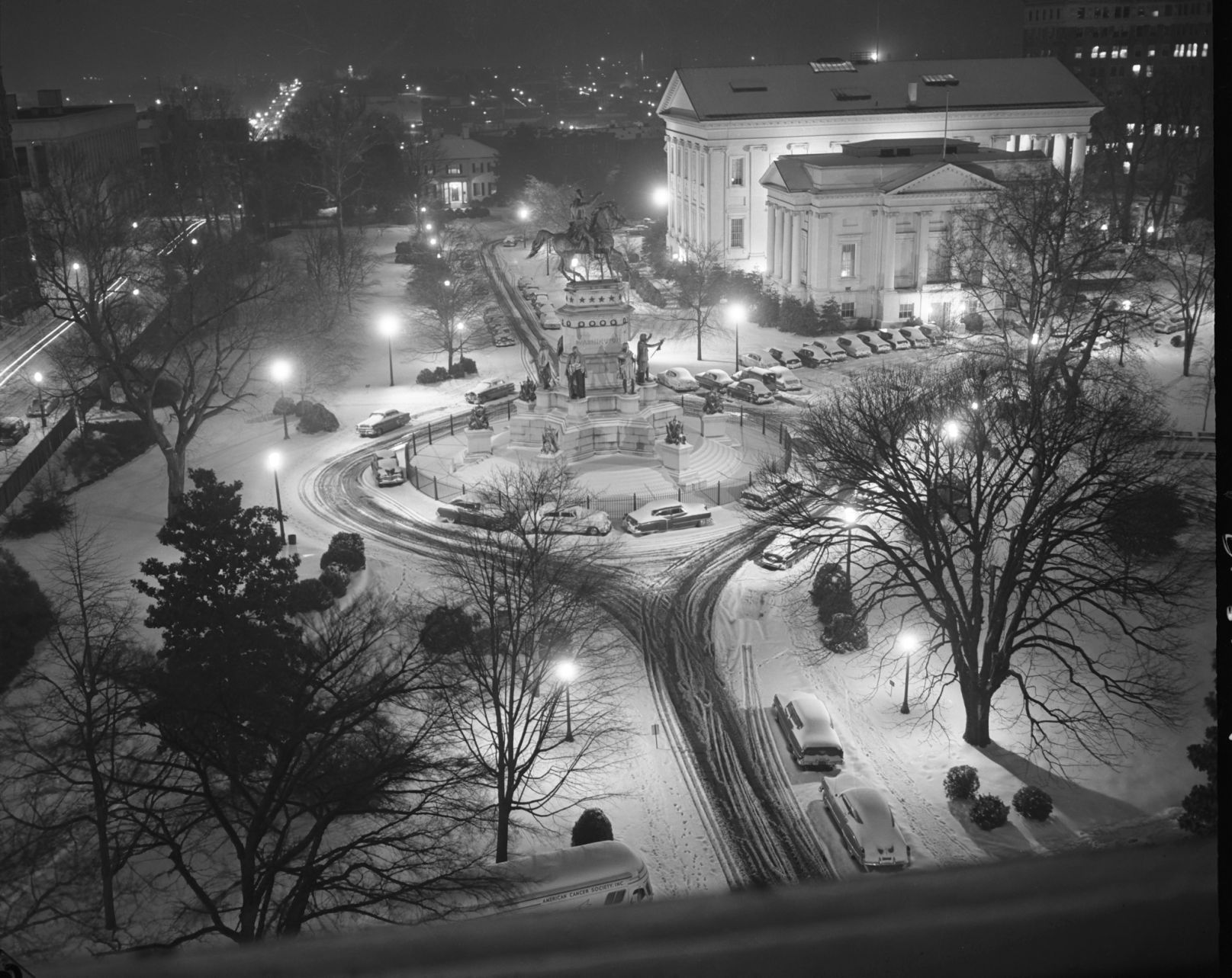 How much snow fell in Richmond, Virginia