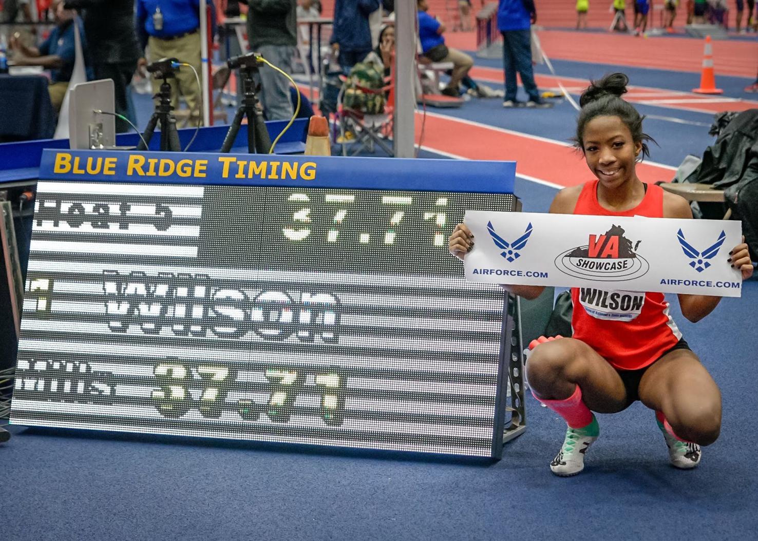 Godwin's Britton Wilson runs two record-book times at The VA Showcase
