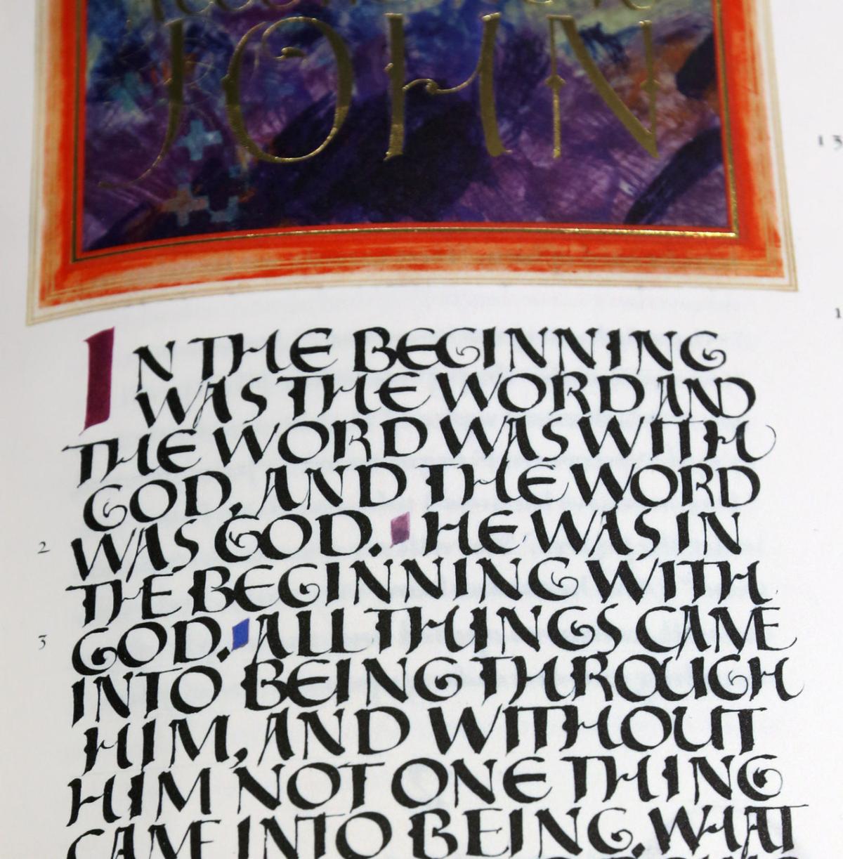 The First Hand-Written, Illuminated Bible in 500 Years in Richmond