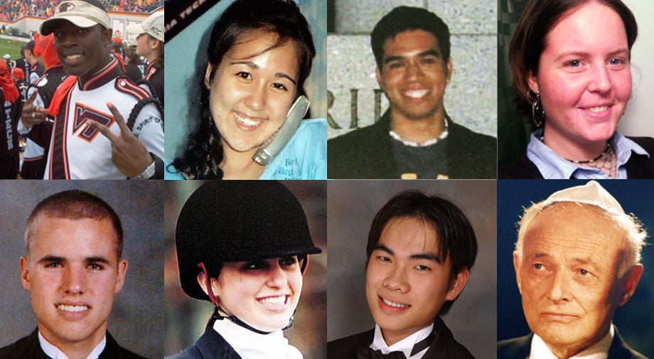 The 32 faculty and students who were shot to death at Virginia Tech on ...