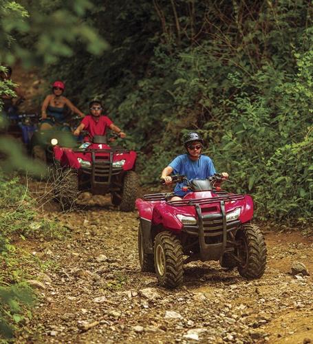 Pay attention to safety when operating ATVs