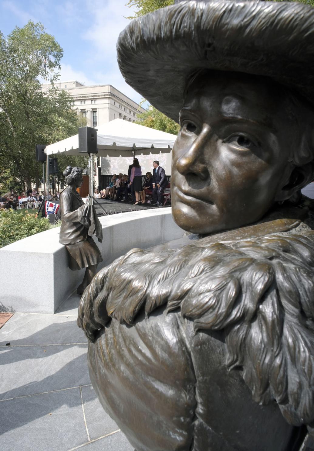 'A monumental day': Seven statues unveiled at Virginia Women's Monument ...