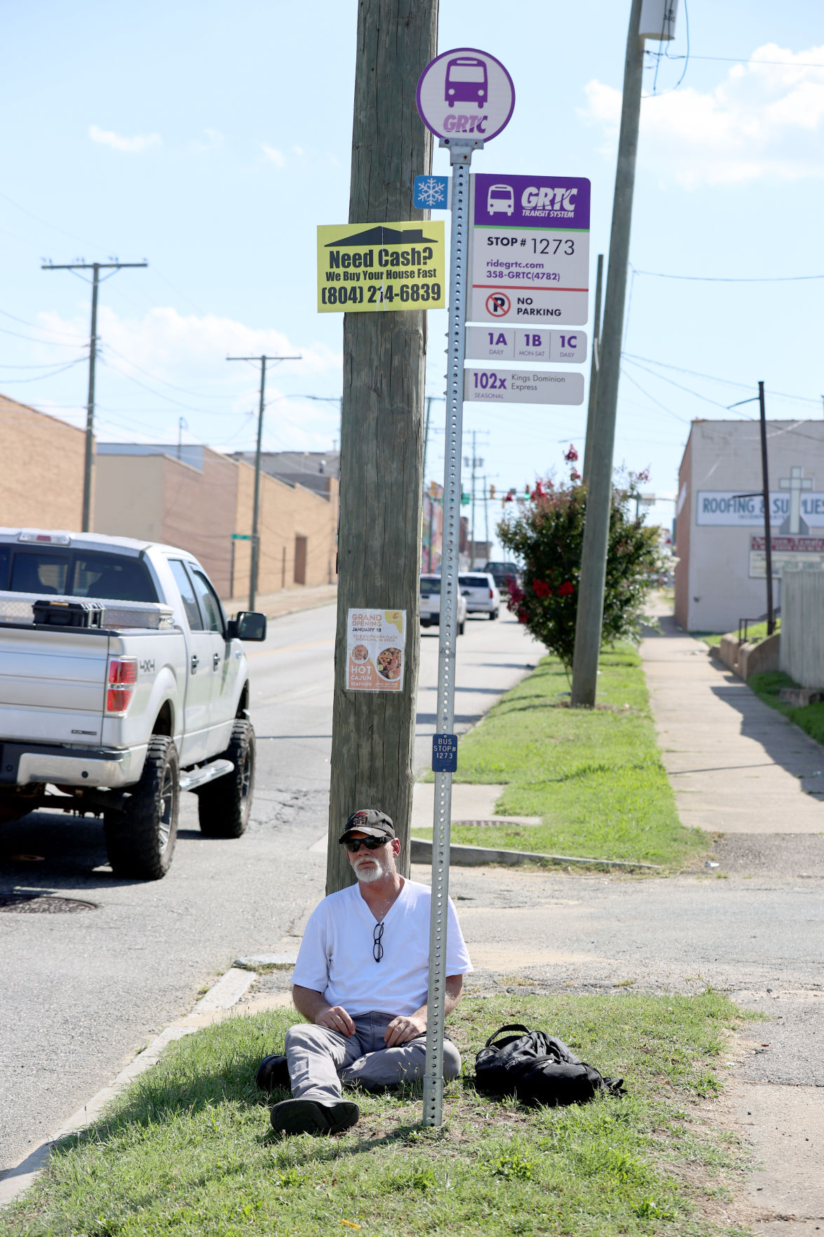 Only 5% of GRTC bus stops have shelters; about 20% have benches. A ...