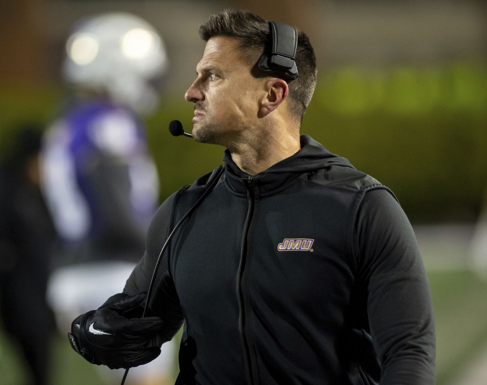 JMU's football coach Chesney challenges fan to donate