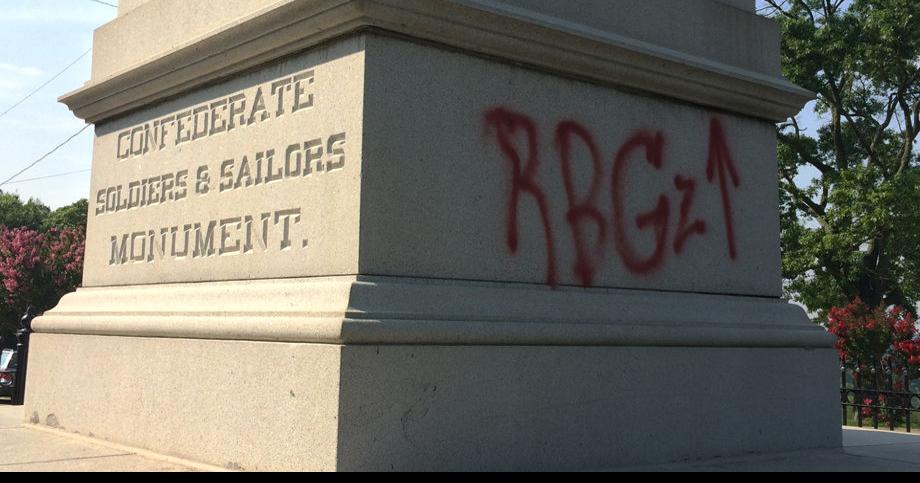 Confederate Soldiers and Sailors Monument vandalized