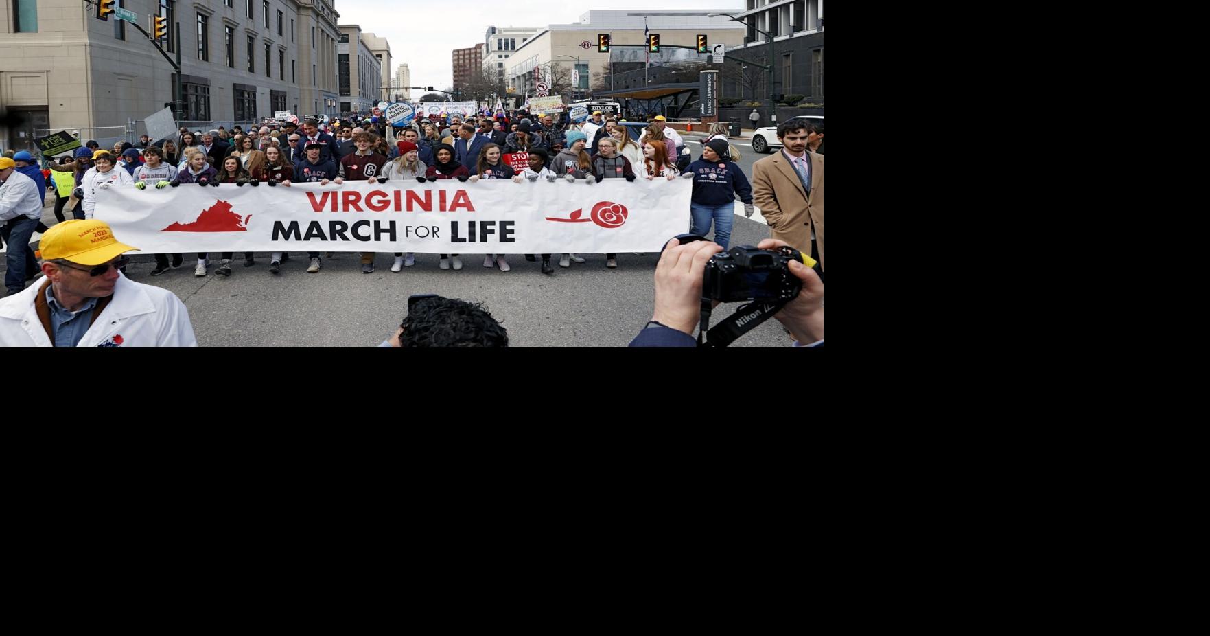 Hundreds of abortion opponents take part in Virginia March for Life
