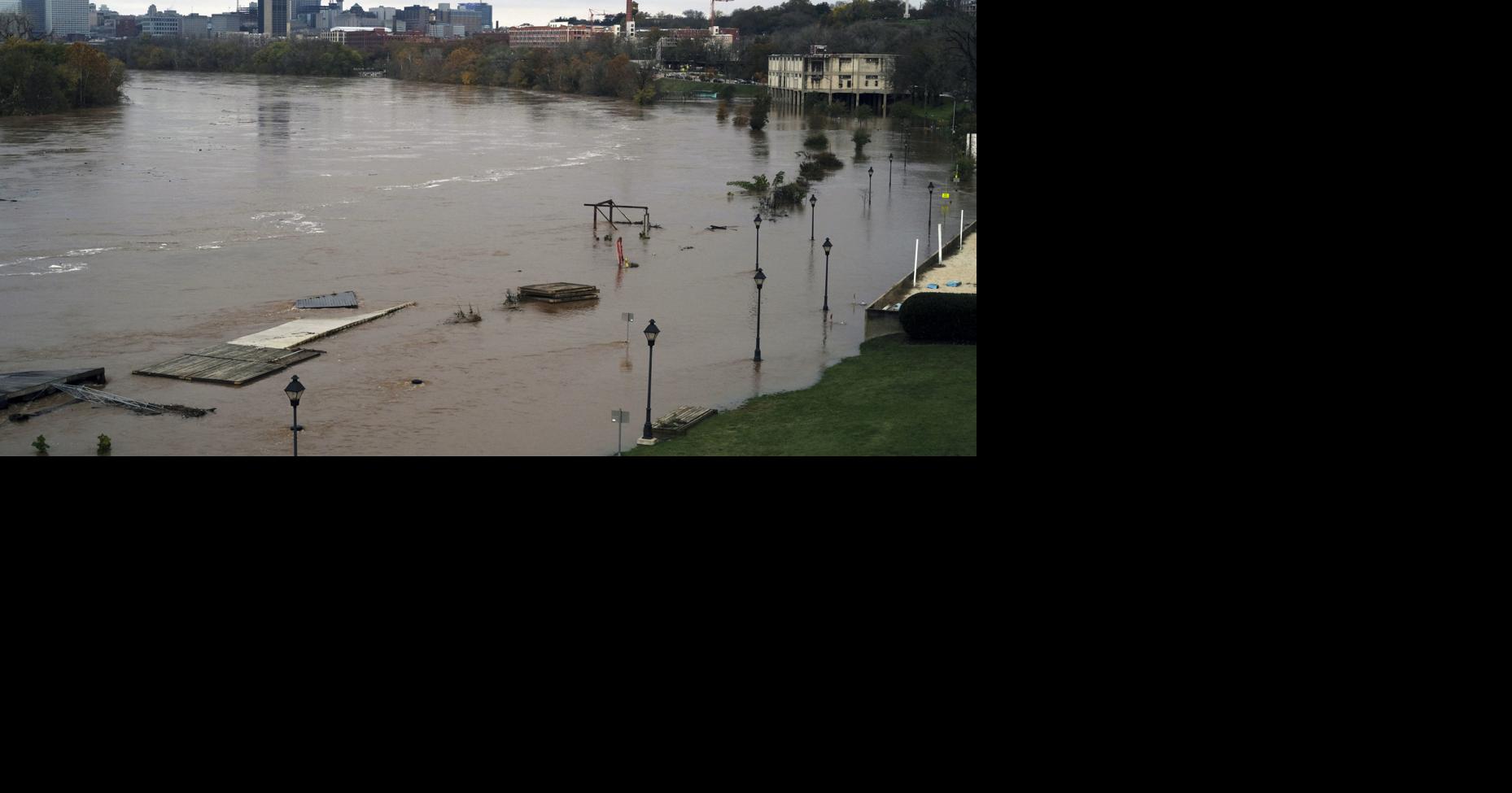 More than 100 photos and videos of flooding across Virginia and Carolinas