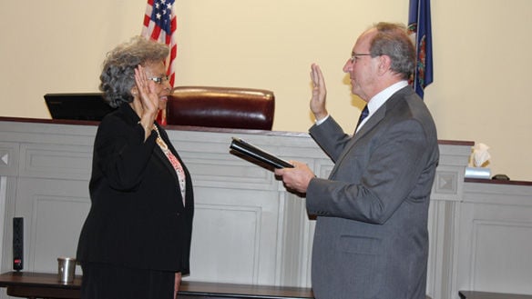Goodman sworn in as Powhatan’s first black electoral board member