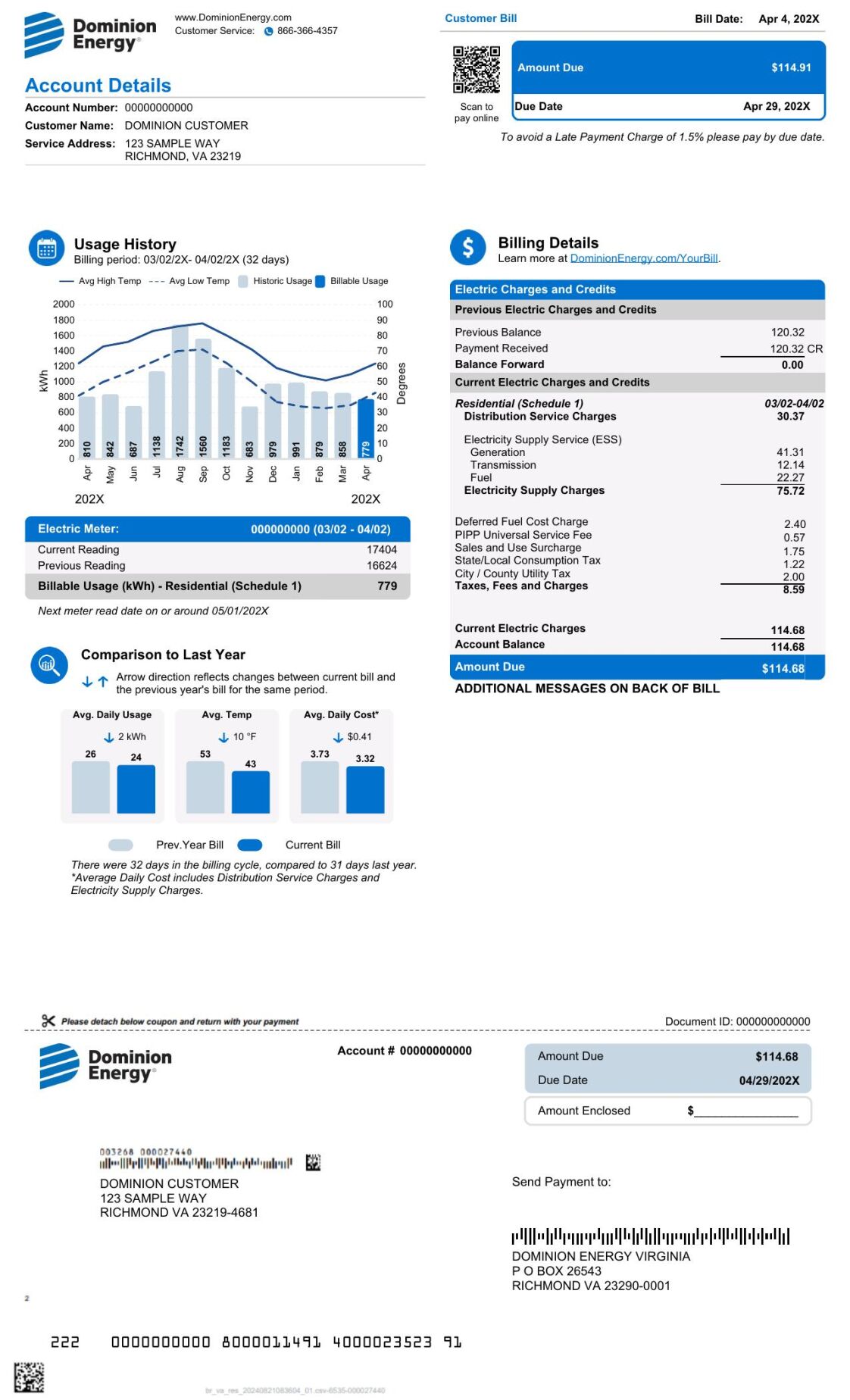 Virginia: A redesigned Dominion electric bill is in the mail