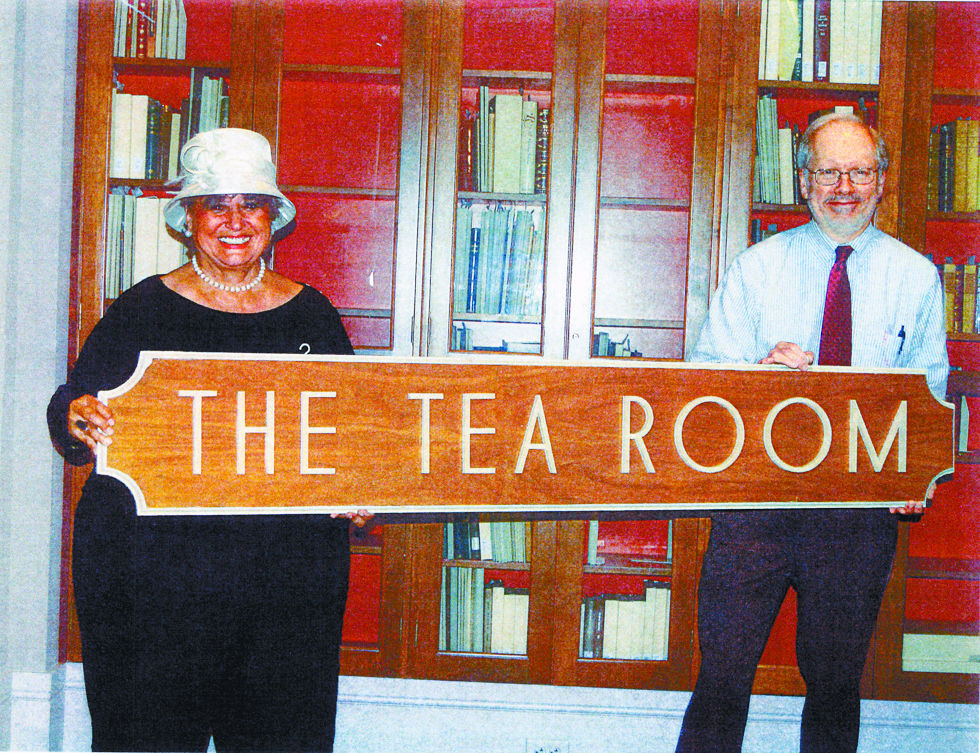 Tea Room sign donated